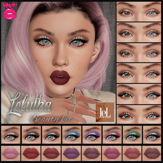 Second Life Marketplace - [POUT!] Lelutka Evo Beauty Kit - Ex PowderPack